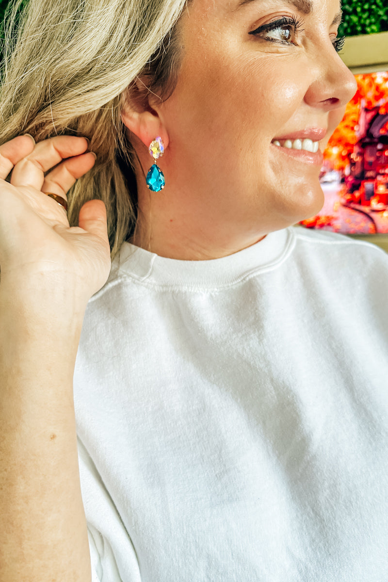 Azure Aura Earrings – The Dadgum Debutante Boutique